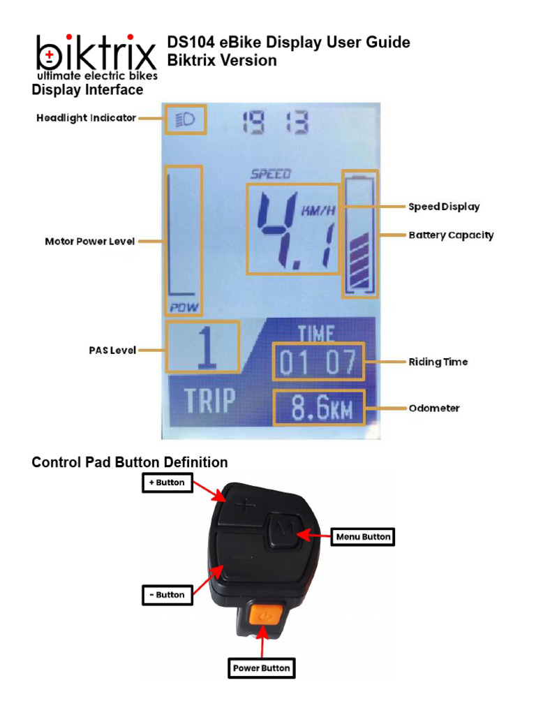 Ds104 Display Manual Biktrix Version Pdf Menu Computing Button Computing