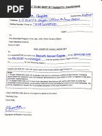 Hostel Leave Application Format | PDF