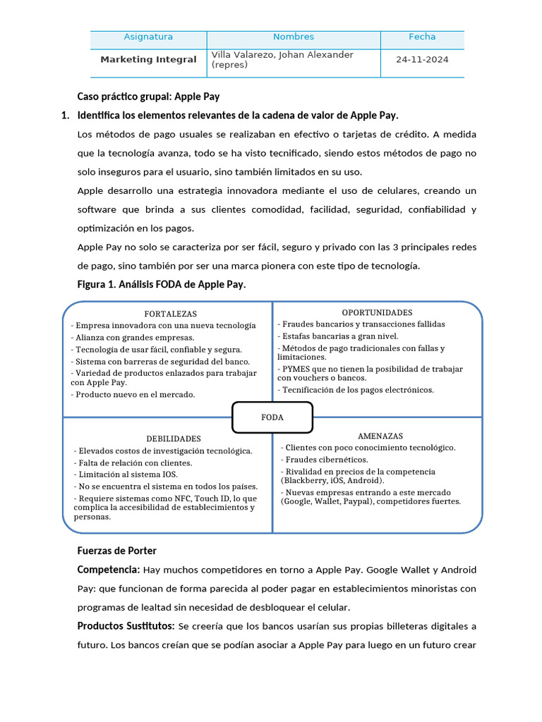 Caso Práctico Grupal: Apple Pay | PDF | Apple Inc. | Teléfonos móviles