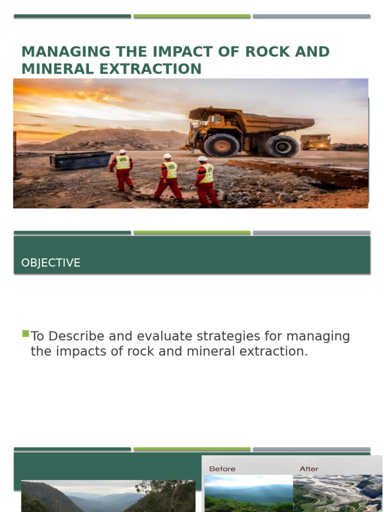 Strategies for Managing Mining Impacts | PDF | Environmental ...