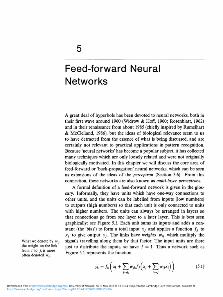 22 Feedforward Neural Networks | PDF | Artificial Neural Network | Computational Science