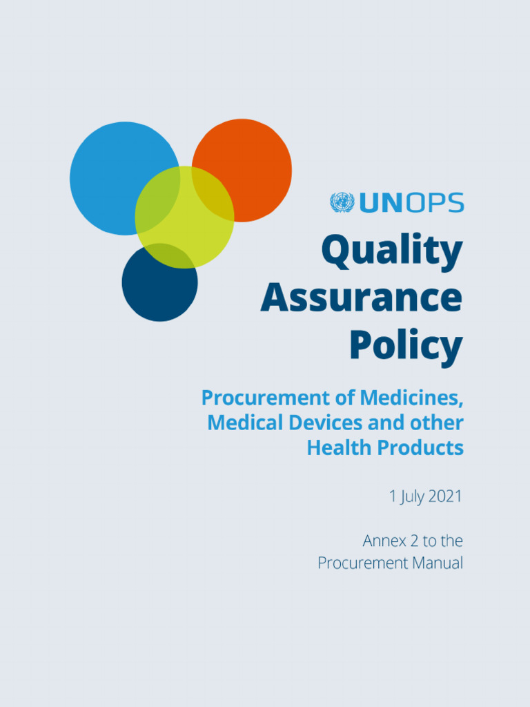 UNOPS Procurement Manual Annex 2 2021 - EN | PDF