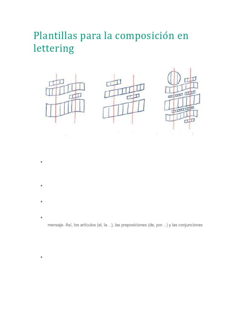 Plantillas y Técnicas de Lettering | PDF