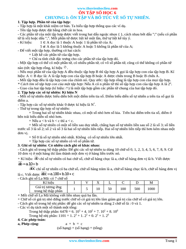 Kien Thuc Lop 6 | PDF