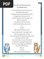 The Owl and The Pussy-Cat Poem | PDF | Cats | Poems