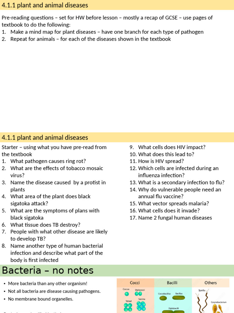 Animal and Plant Diseases and Defences JKU | PDF | Pathogen | Virus