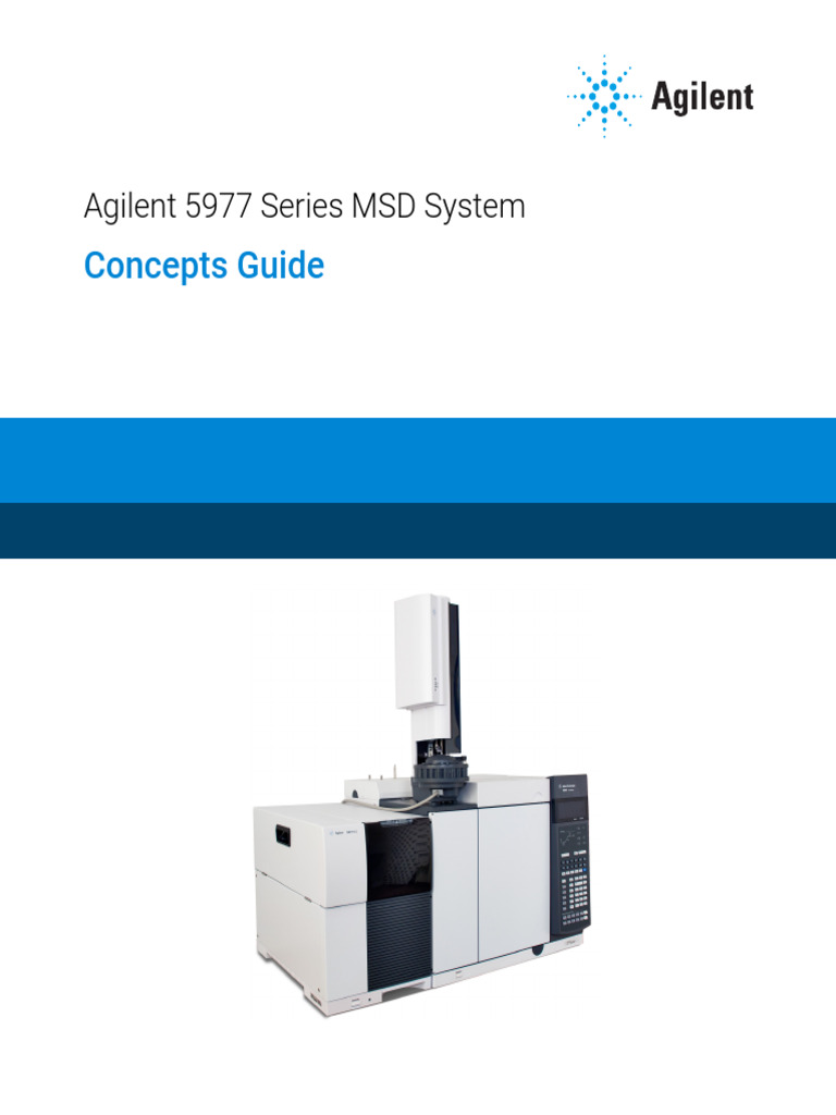 User Manual MSD System 5977 Concept Guide G7077 90036 en Agilent | PDF ...
