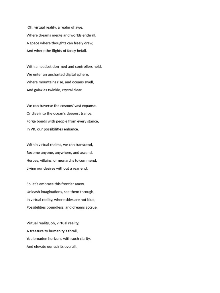 Virtual Reality: Boundless Dreams | PDF