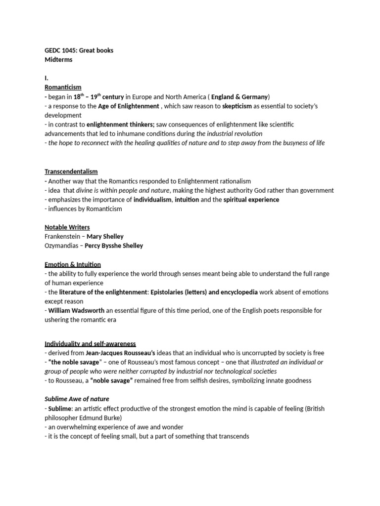 Great Books | PDF | Romanticism | Age Of Enlightenment