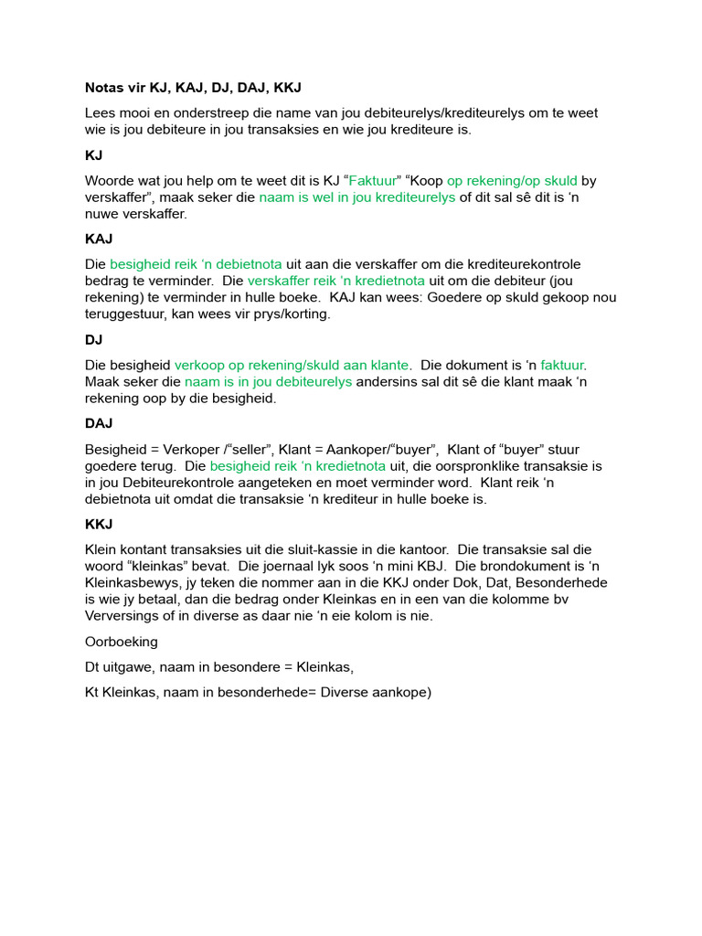 Notas Vir KJ, Kaj, DJ, Daj, KKJ Exam Notes | PDF