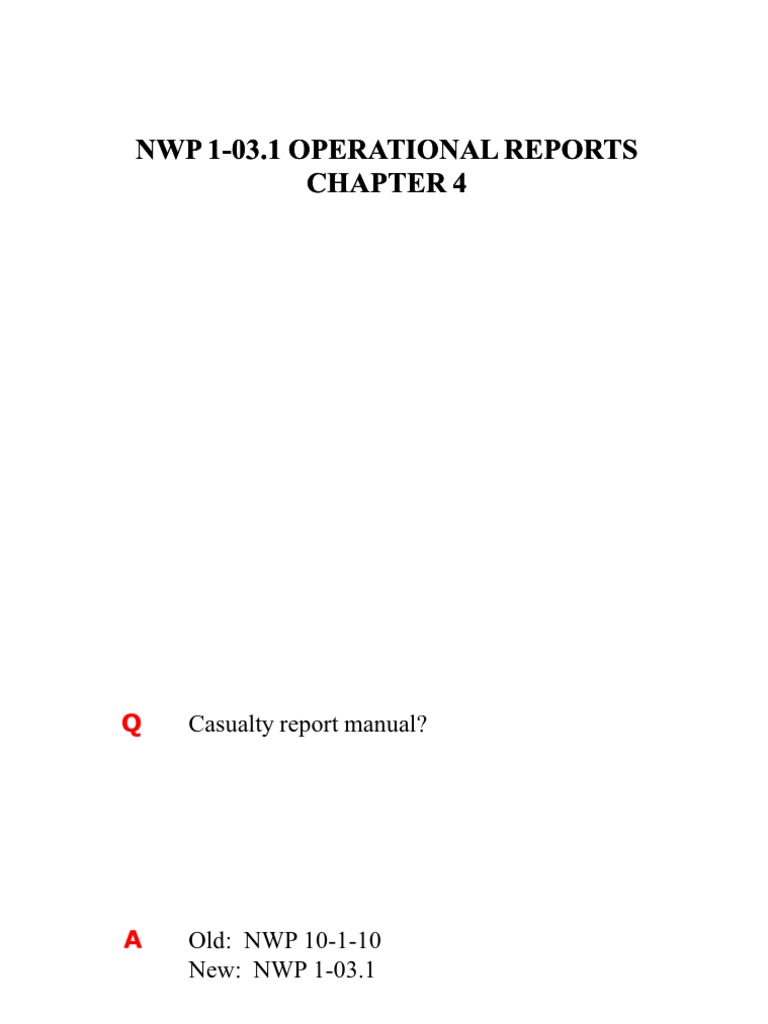 CASREP Power Point | PDF