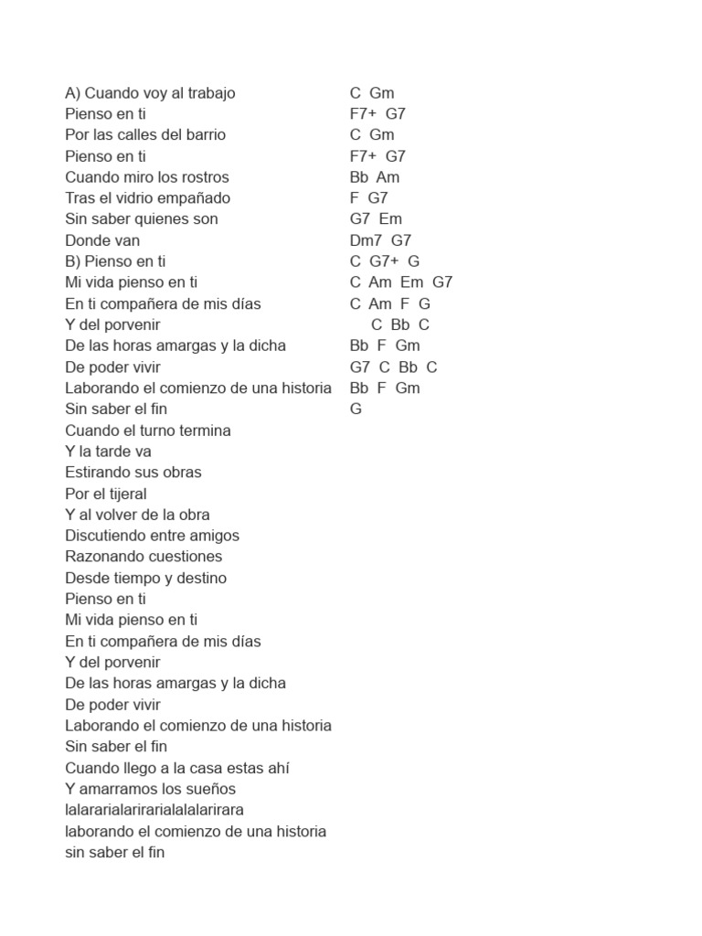 Cuando Voy Al Trabajo | PDF