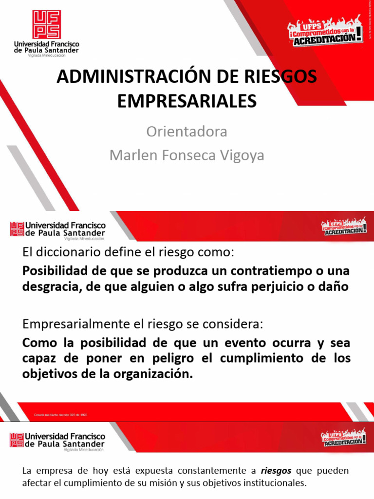 Administración Riesgos Empresariales | PDF | Riesgo | Business