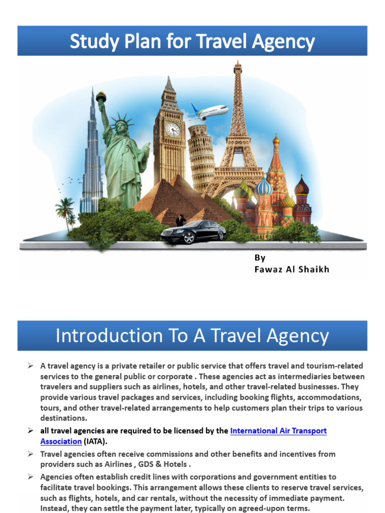 Travel Agency Study Plan 2024 | PDF