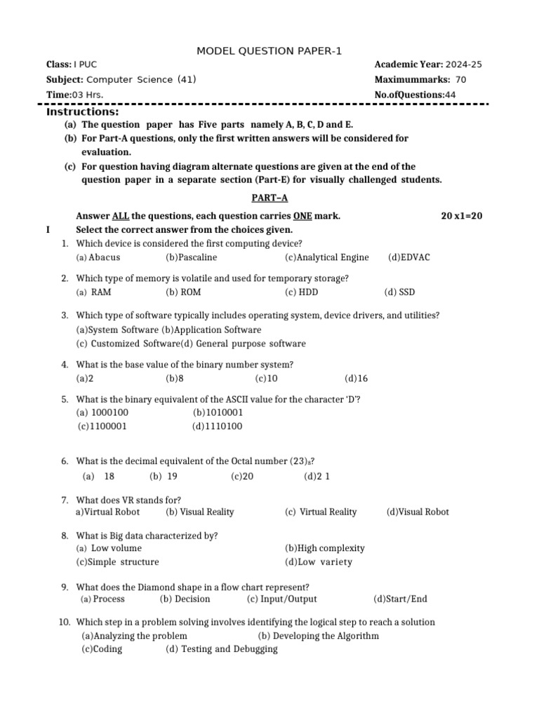 I Pu Midterm Model Paper | PDF | Computer Data Storage | Python ...