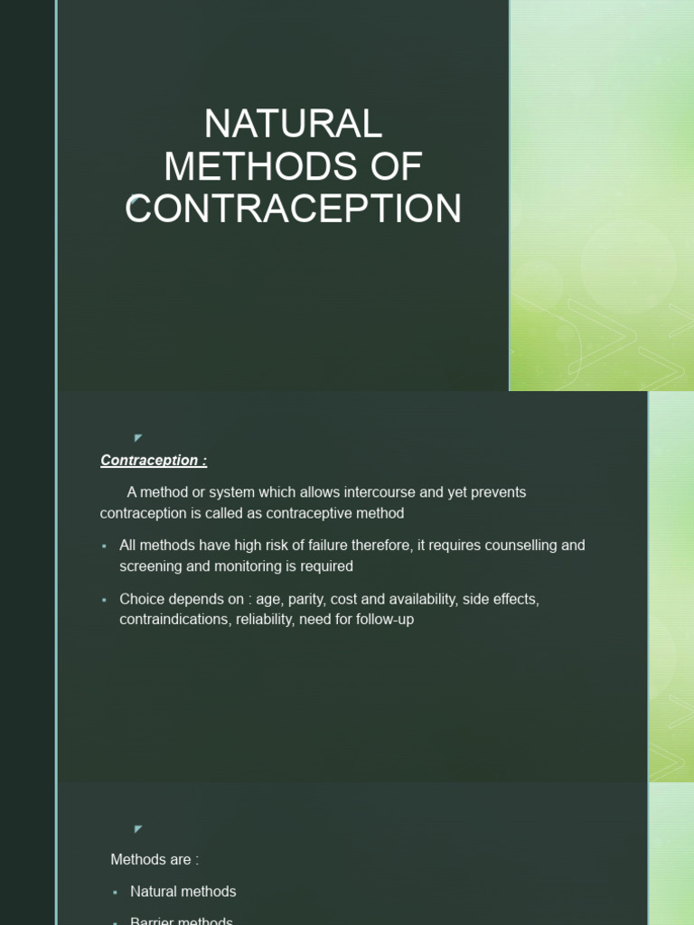 Contraception | PDF | Birth Control | Menstrual Cycle