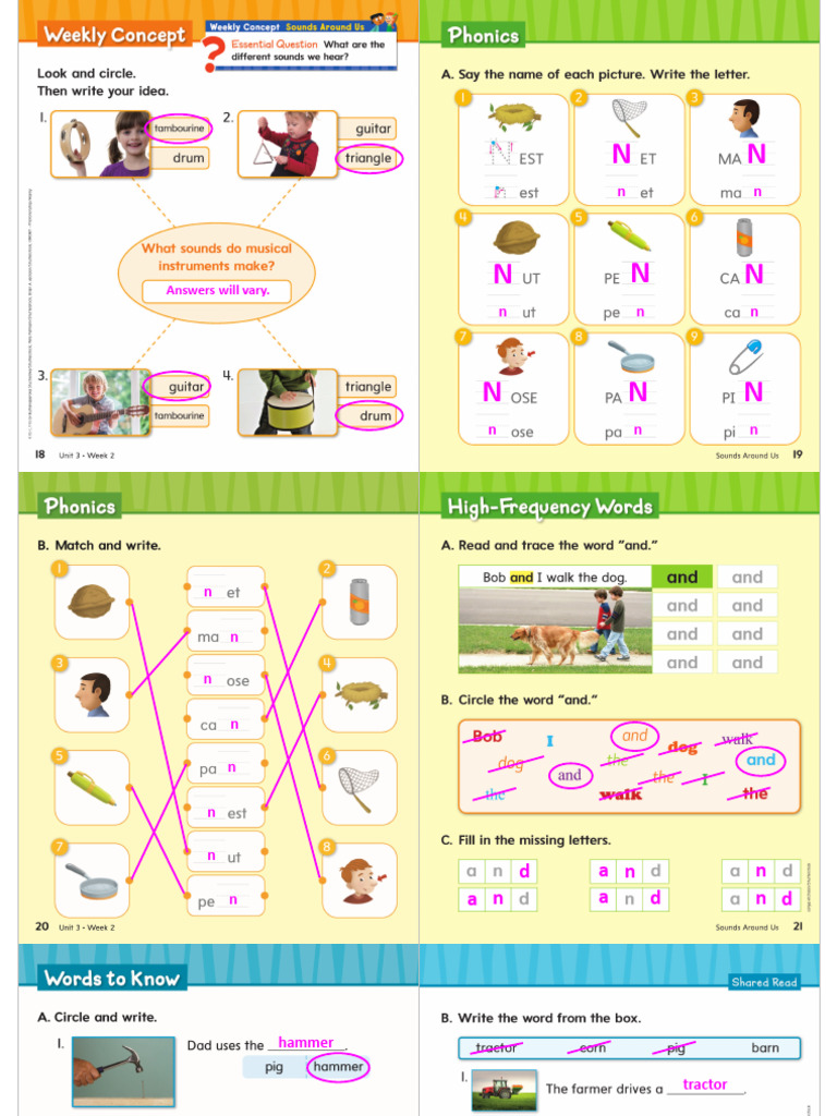 Answer Key for Children's Activities | PDF