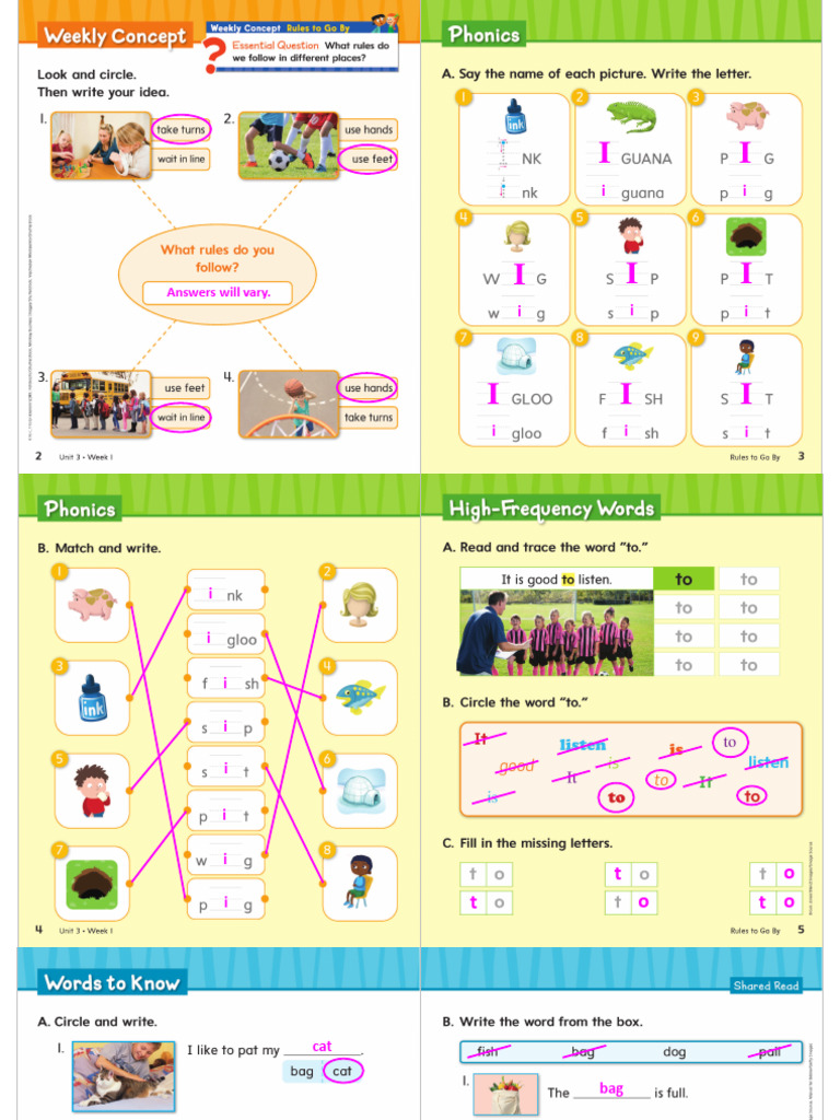 Unit 3 Week 1 Practice Book Answer Key | PDF