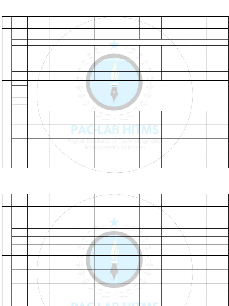 (Second Semester) Tentative Timetable Paclab Week 6 Updated | PDF
