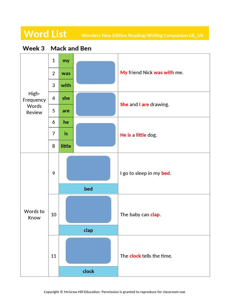 Unit 6 Week 3 Word List (English) | PDF