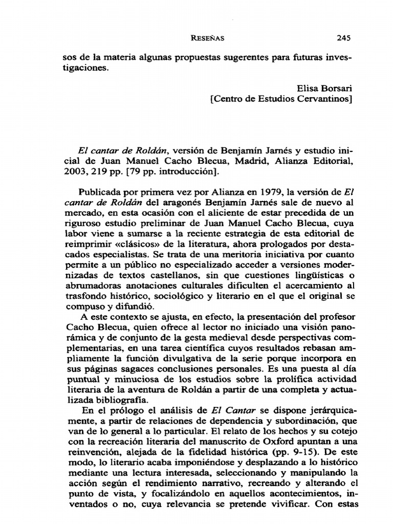 Cantar Jarnes RPM 1997 | PDF | Poesía épica