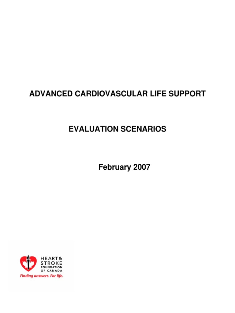 ACLS Scenario | Download Free PDF | Artificial Cardiac Pacemaker ...