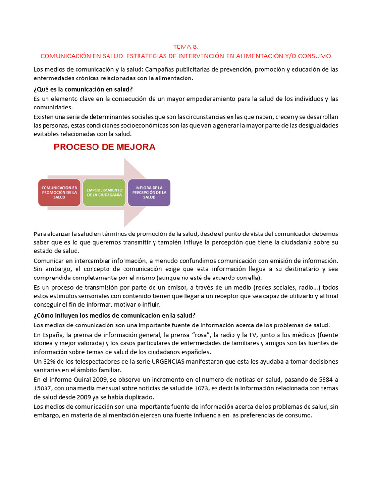 TEMA 8. Cea 2 | PDF | Medios de comunicación) | Comunicación