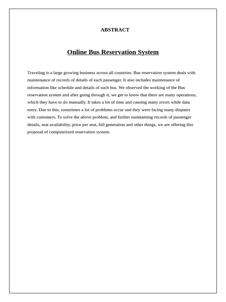Online Bus Reservation System | PDF | Html Element | World Wide Web