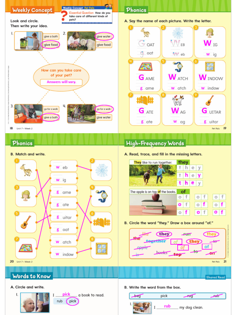 Unit 7 Week 2 Practice Book Answer Key | PDF