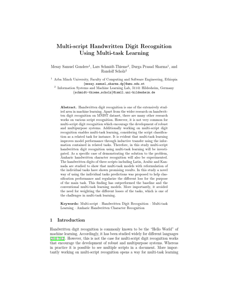 Hand Written Digit Recognition2106.08267 | PDF | Deep Learning ...