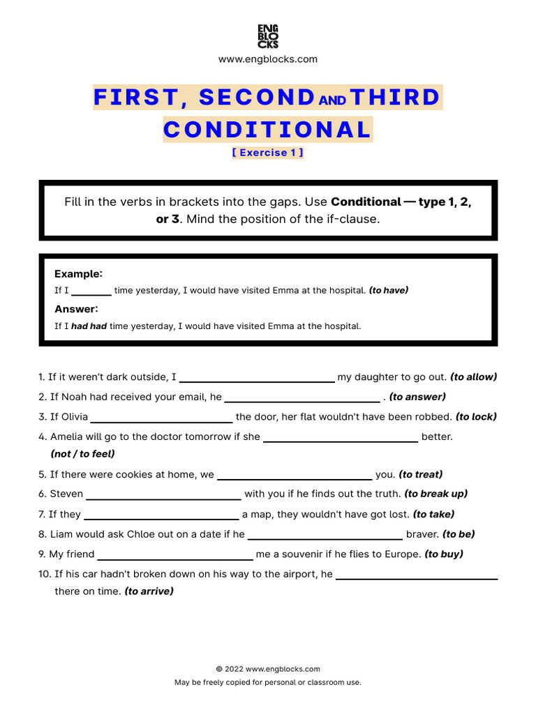 Conditional Sentences Practice | PDF