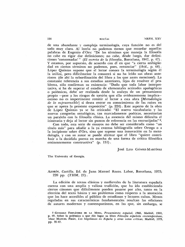 Azorin Castilla Ed de Juan Manuel Rozas Labor Barc | PDF | Autor | España