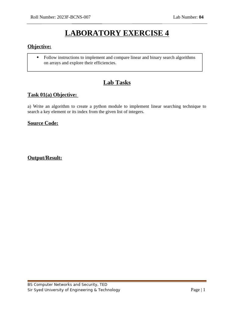 Template For DSA Lab 4 - 0021 | PDF | Theoretical Computer Science | Algorithms