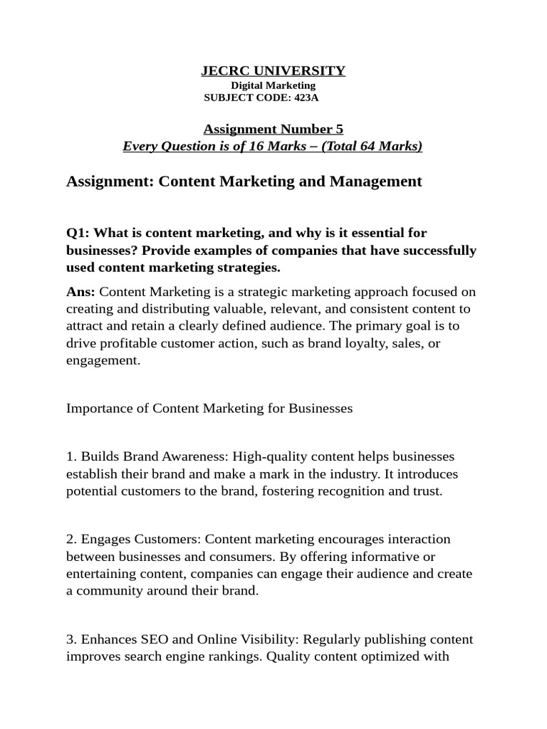 Assignment 5 DM | PDF | Marketing | Brand