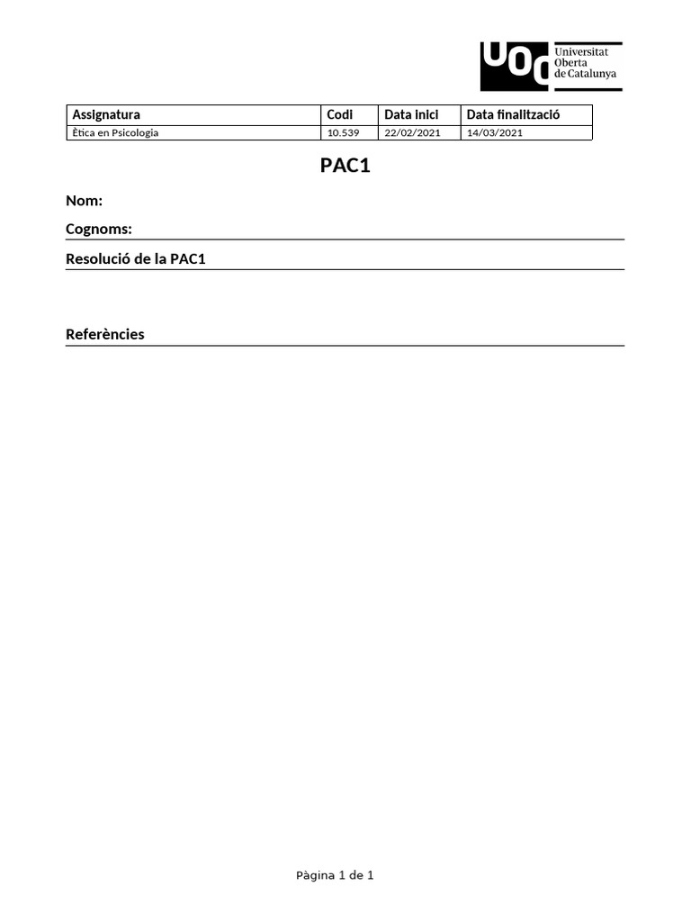 10.539 - PAC1 - 20202 - Plantilla Lliurament | PDF