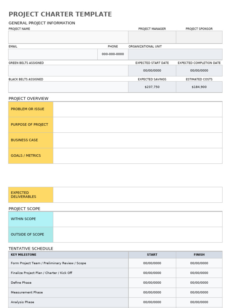 IC Project Charter 8929 | PDF | Performance Indicator | Business