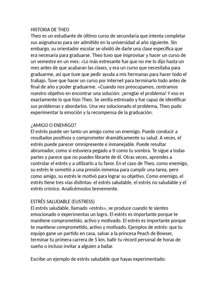 Historia de Theo | PDF