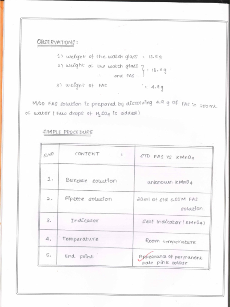Volumetric Analysis Pdf