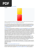 Yellow and Red Card Offence Codes | PDF | Ball Games | Football Codes