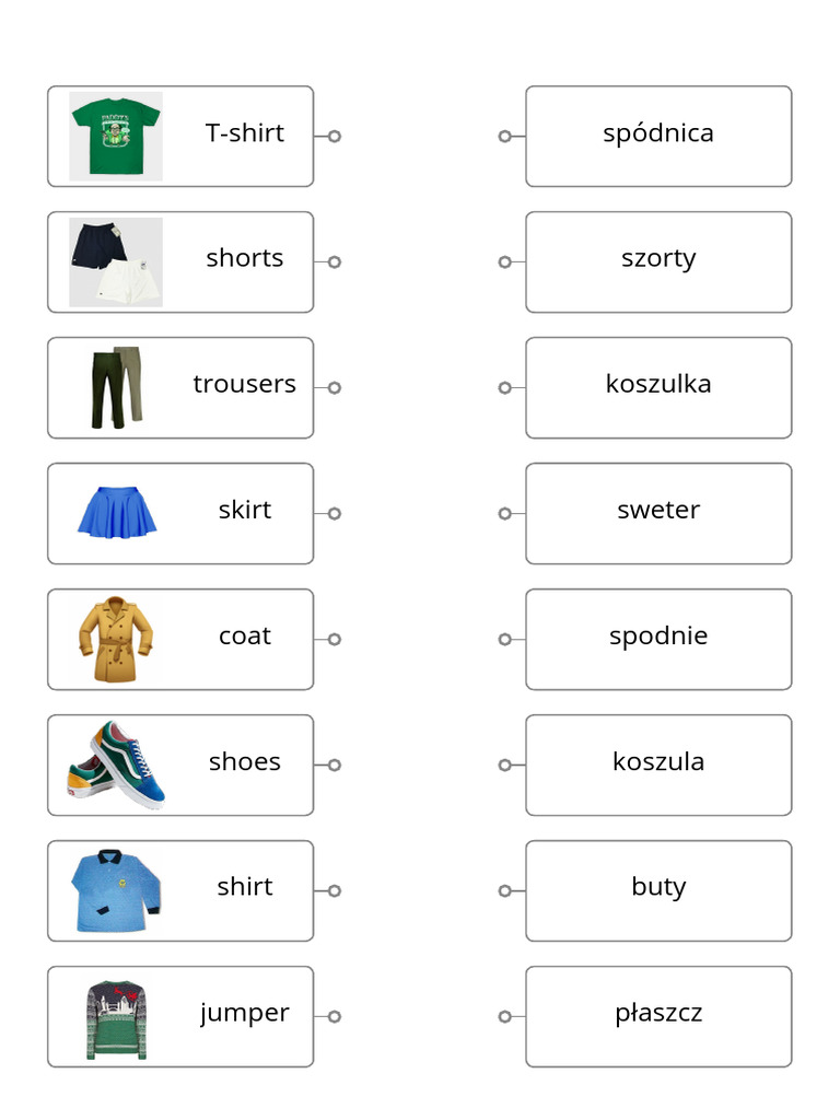 Clothes Match Up | PDF