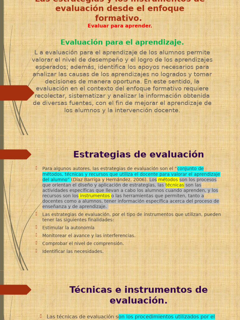 4 Las Estrategias e Instrumentos de Evaluacion. | PDF | Evaluación | Aprendizaje