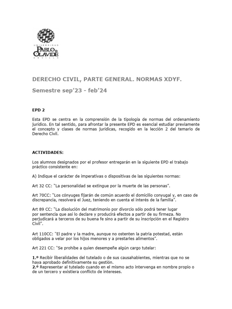 EPD 2 Tipo Normas XDYF | PDF | Divorcio