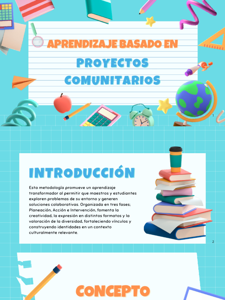 Aprendizaje Basado Proyectos Comunitarios | PDF | Planificación | Aprendizaje