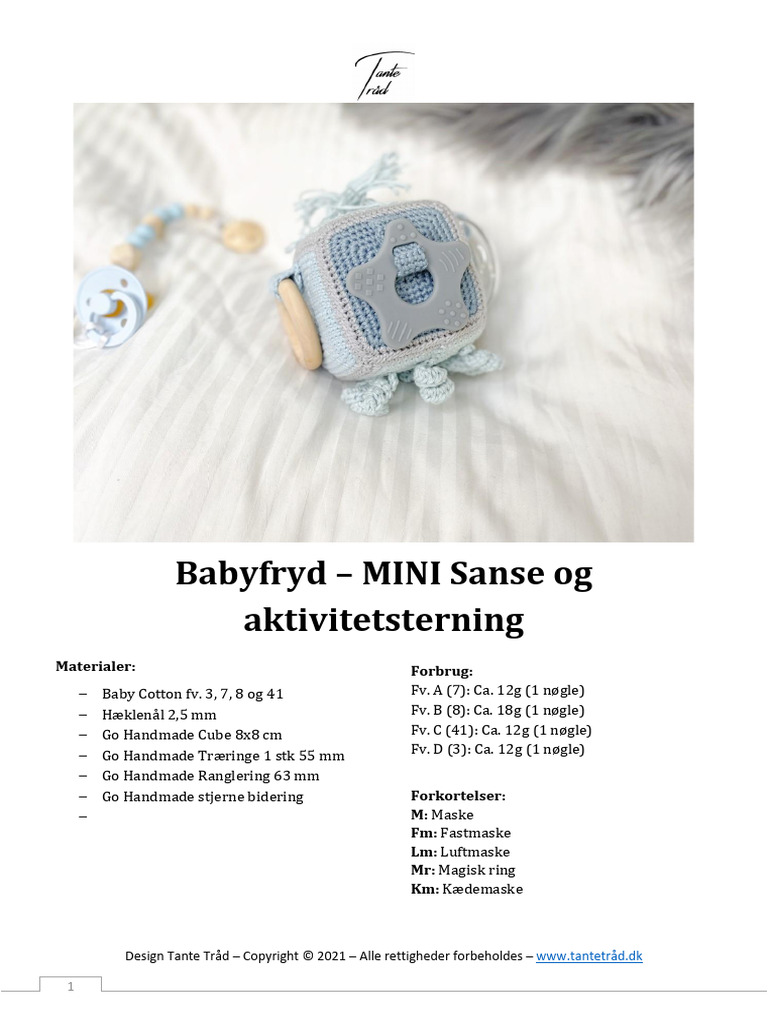 Babyfryd Mini Sanse Og Aktivitetsterning Tante Traad | PDF
