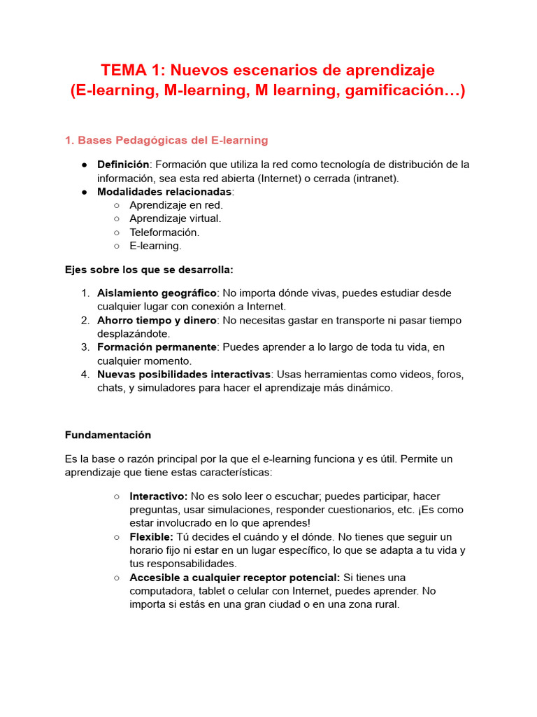 Tema 1 Tic | PDF | Enseñando | Aprendizaje