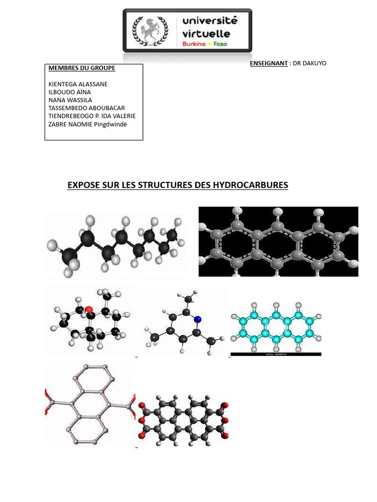 Structures et Utilités des Hydrocarbures | PDF | Hydrocarbures | Alcane