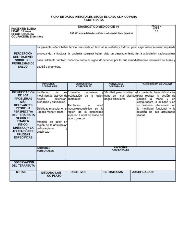 Formato Cif | PDF | Mano | Terapia física