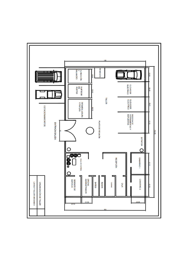 Layout Organizacion de Taller | PDF