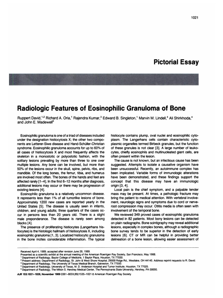 David Et Al 2012 Radiologic Features of Eosinophilic Granuloma of Bone ...