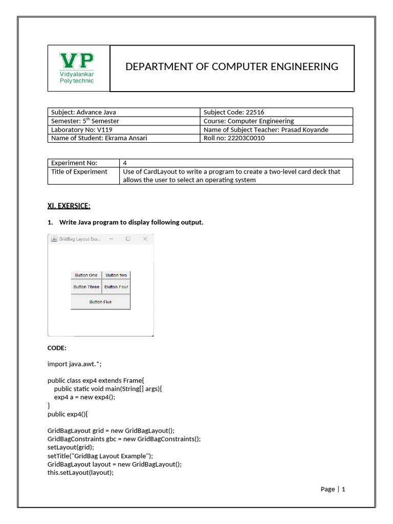 Ajp PR 04 | PDF | Software Development | Software Engineering